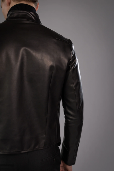 RORKE BADER - Men Bevel Leather Jacket – Atelier New York