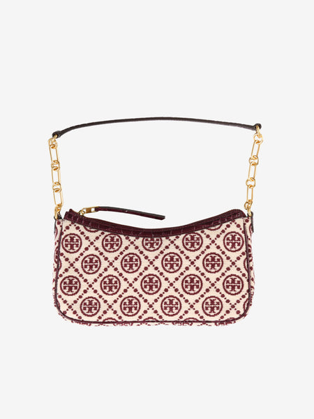 TORY BURCH - Women T Monogram Chenille Studio Shoulder Bag – Atelier ...